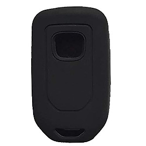 EXUNTECH 2Pcs Silicone Key Fob Cover Case Full Protector Remote Cover Case Skin Jacket for A2C81642600 2015 2016 2017 2018 2019 Honda Civic Accord Pilot CR-V 5 Buttons Smart Key, Black Pink