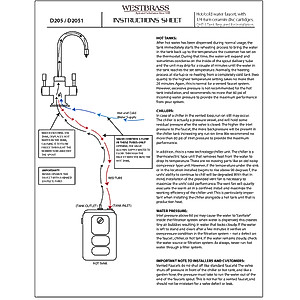 Westbrass D205H-05 Victorian 9" Hot/Cold Water Dispenser & Tank, Polished Nickel