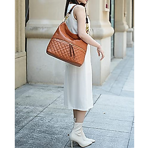 MKF Collection Shoulder Bag for Women, Vegan Leather Fashion Handbag Hobo Purse