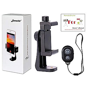 Phone Tripod Mount Adapter Cell Phone Holder Stand Compatible with iPhone 11 Pro Xs XR Max X 8 7 6 6s Plus Samsung Nexus with Wireless Remote Control 360°Rotation for Selfie Stick Tripod Smartphone