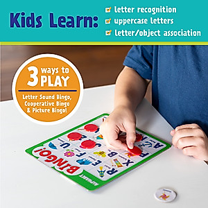 Peaceable Kingdom Alphabet Bingo and Alphabet Go Fish Educational Games for Kids