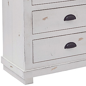 Progressive Furniture Willow Nightstand, 32" x 17" x 31", Distressed White