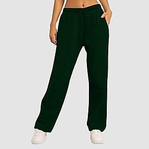 Linen Pants Cotton Pajama Pants Woman Lightweight Work Pants Sweat Pants Female Snow Pants Drawstring Pants Woman High Waisted Pants Black Leather Pants Woman Z1102a-Green XL