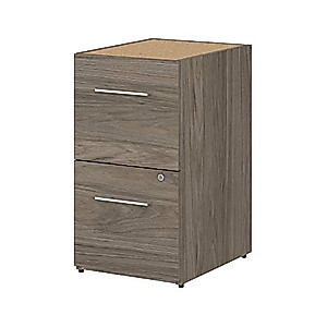 Bush Business Furniture Office 500 2 Drawer File Cabinet, 16W, Modern Hickory