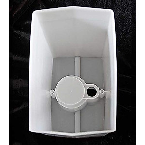 Set of 12 White Luminaries, Warm White LED Tea Lights with Timers & Stakes