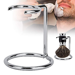 razor and brush stand Shaving Set with Brush Gift ,Razor And Brush StandMen Stainless Steel Shaving Brush Stand Razor Holder For Salon Home Travel Use