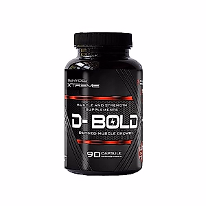 Extreme D-Bold | Mass & Weight Gainer Capsule for Fast Weight & Muscle Gain, Stamina & Strength, for Men & Women, Natural Alternative for Bulking - (90 Cap) (Pack of 1)