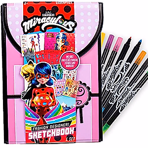 Miraculous Fashion Designer Sketchbook, Miraculous Ladybug Toys, Ladybug and Cat Noir, Ladybug and Cat Noir Toys, Miraculous Ladybug Stickers, Miraculous Stickers, Ladybug Toy, Ladybug Girl, Ages 6+