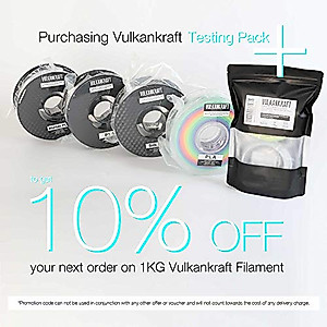 Vulkankraft Premium Marble PLA Filament for 3D Printing, 1.75mm, 1KG, Testing Pack Available, Less Prone to Warping, High Printability, Reduced Chance of Clogging