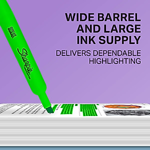SHARPIE Tank Style Highlighters, Chisel Tip, Assorted, 12 Count
