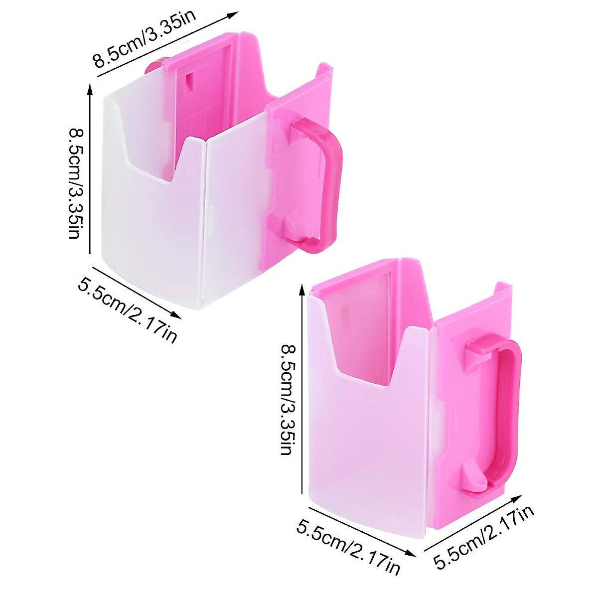 Adjustable Bottle Cup Holder Spill-Proof Milk Box Drinking Bottle Cup Holder with Handle for Baby Toddler Kid Child Kitchen Tool(Red)