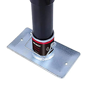 6" Trailer Swirl Jack Caster Wheel 1200lbs Capacity with Pin with Trailer Jack Foot Plate 2000LBS