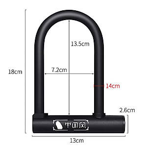 U-lock Bike Lock Shackle Bike u Lock Bike u Shackle U Lock for Bike Road Bike Lock Bike Key Lock Mountain Bike Lock Bike Secure Lock