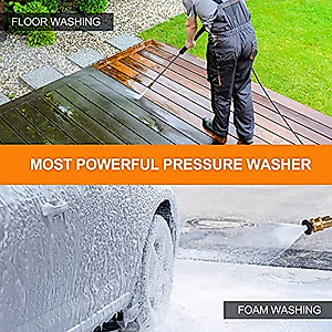 Power Washer,HD3000 Pressure Washer 1800W Electric High Pressure Washer Professional Car Washer Cleaner Machine with Hose Reel,5 Nozzles for Patio Garden Yard Vehicle