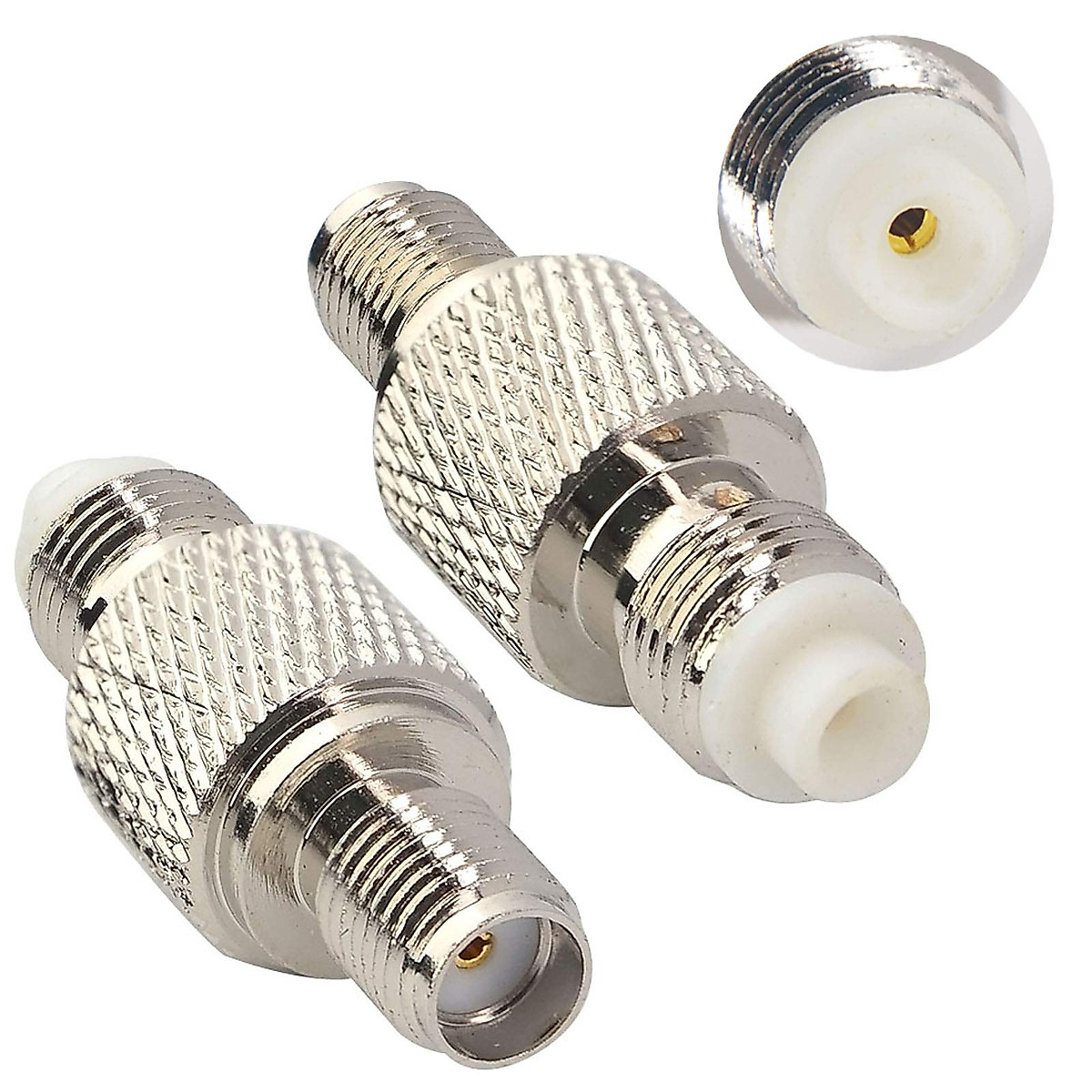 Boobrie SMA Coaxial Connector FME Female to SMA Female Coax Adapter WiFi Antenna Adapter for Antennas Wireless LAN Devices Coaxial Cable WiFi Radios External Antenna Cell Booster Pack of 2