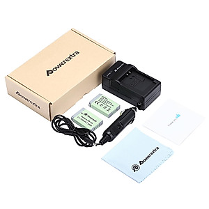 Powerextra 2 Pack NB-13L Battery and Travel Charger Compatible with Canon PowerShot G5 X G7 X G7 X Mark II G9 X G9 X Mark II SX620 HS SX720 HS SX730 HS Digital Camera