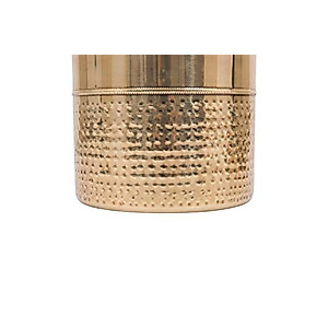 Bloomingville Stainless Steel Ice Bucket with Tongs, Metallic