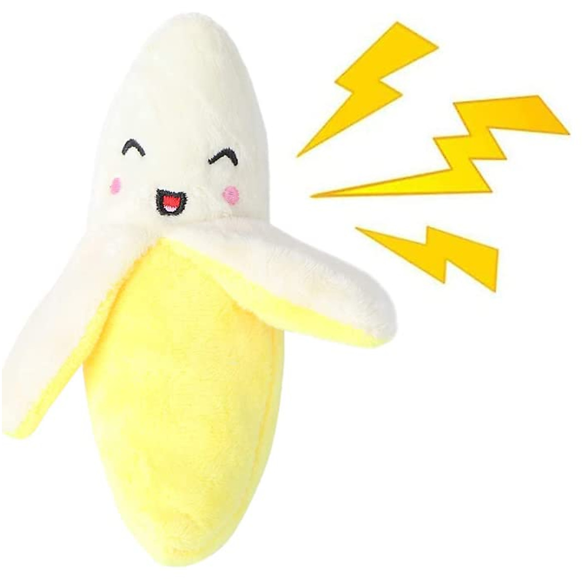 jeeone Banana Dog Toys Squeaky Chewing Toys Tooth Cleaning Dog Supplies,Bite-Resistant Golden Retriever Teddy Pets, etc, Dog Training, Sofa Damage Prevention, Banana ​Pet Toys