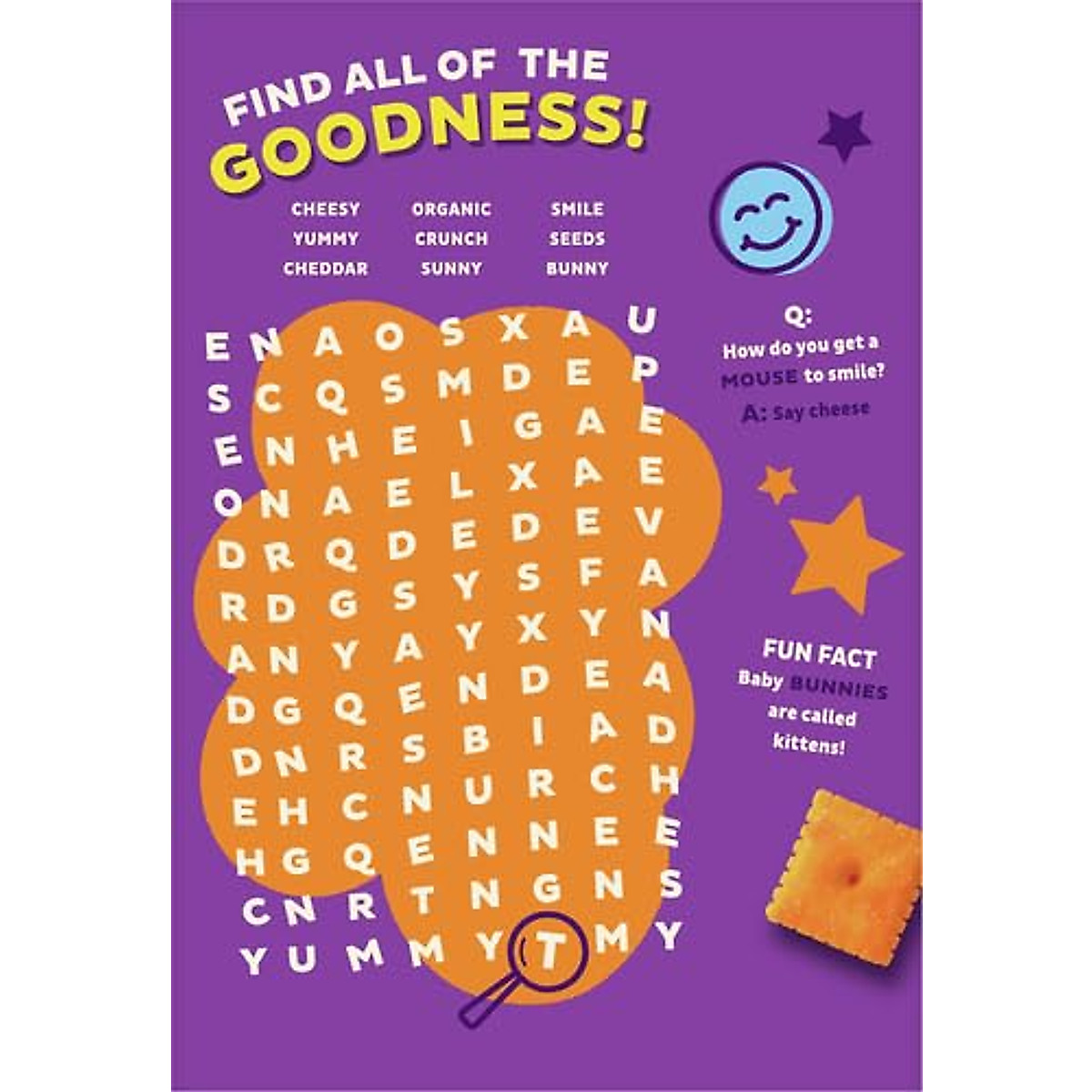 Annie's Organic Cheddar Squares, Baked Cracker Snacks, 7.5 oz