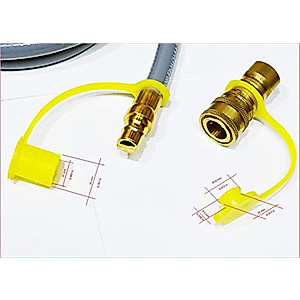 AuPro 3/8 Gas Port Plug and Dust Cap 3/8" Quick Disconnect Connect Propane Natural LP