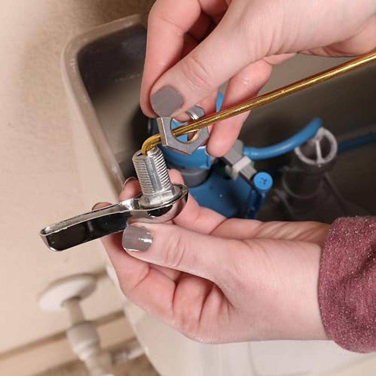 DANCO Toilet Handle Replacement, Chrome, 8 inch, 1-Pack (80806)