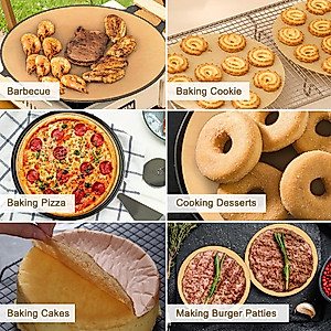 BYKITCHEN 8 Inch Parchment Paper Rounds, Non Stick Parchment Paper Sheets for Baking, Pre-cut Round Parchment Paper for Cake Pan, Tortilla Press, Quesadilla Maker, Springform Pan and More(Set of 100)