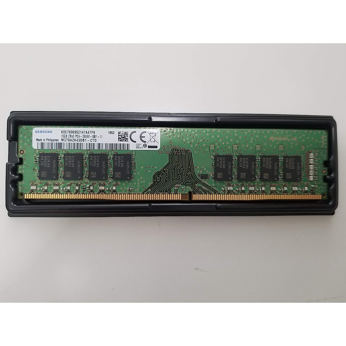 SAMSUNG 16GB DDR4 PC4-21300 2666MHz 288 PIN UDIMM 1.2V CL 19 Desktop ram Memory Module M378A2K43DB1-CTD 5th Generation