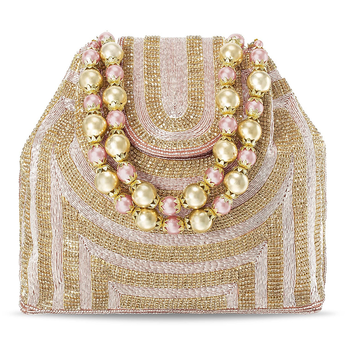 Aheli Potli Bags Gift for Women Evening Bag Clutch Ethnic Bride Purse with Drawstring