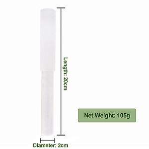 Singing Bowl Mallet Clear Acrylic Base Rubber Striker Mallet for Playing Quartz Crystal Singing Bowl with Bundle Pocket (Clear)