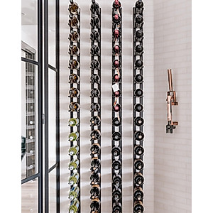 Ultra Wine Racks Cork Out Wall Mounted Wine Racks (4 Foot, Matte Black)