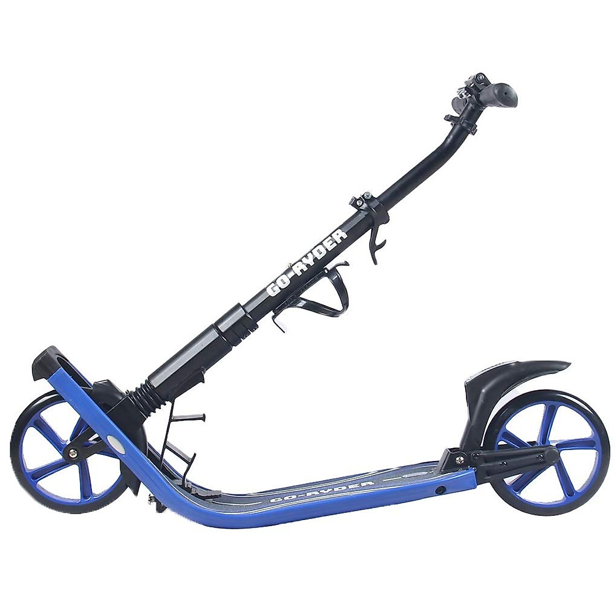 8 inch Large Wheel Kick/Push Scooter for Adults & Teens > Easy Folding > Adjustable Handlebars > Dual Suspension