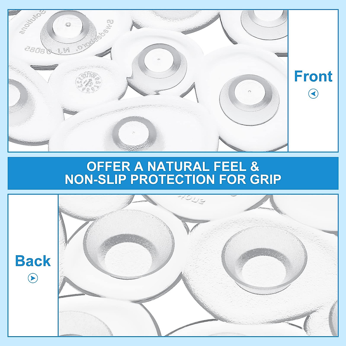 12 Counts Pebble Bath Treads Bathtub Non Slip Stickers Pebble Bath Mat Non Slip Bath Tub and Shower Mat with Suction Cups, Machine Washable (Transparent)