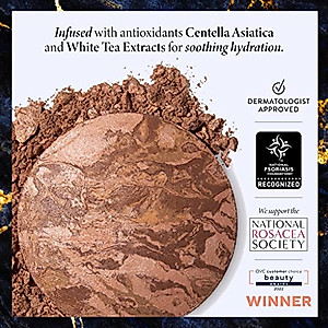 LAURA GELLER NEW YORK Award-Winning Baked Balance-n-Brighten Color Correcting Powder Foundation - Porcelain - Buildable Light to Medium Coverage - Demi-Matte Natural Finish