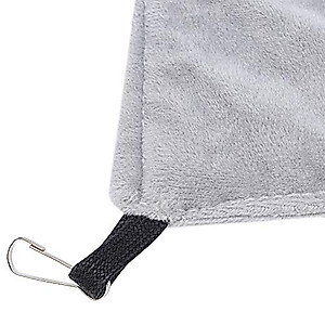 Tnfeeon Small pet Triangle Hammock, Squirrel Hamster Sugar Glider Guinea Pig Hanging Bed Nest Comfortable(Gray)