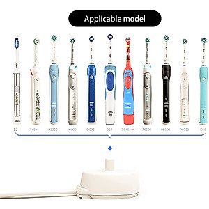 Electric Toothbrush Replacement Charger for 3757 Portable Power Supply Cord Replacement Toothbrush Charger, Environmental Inductive Model 3757 Charging Base， Portable Travel