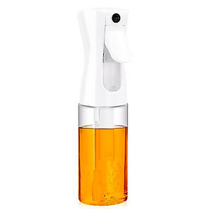 Oil Sprayer Glass Bottle for Cooking, 200ml, Reusable, Food Grade for Air Fryer, Salad, Baking, Frying, BBQ