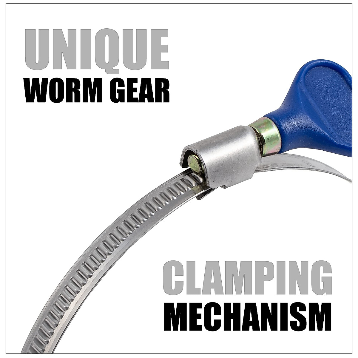2-1/2 inch Diameter by 10 foot Long PVC Dust/Debris Collection Hose MADE IN THE USA with 2 each 2.5 inch Turnkey Stainless Steel Hose Clamps