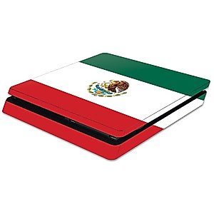 MightySkins Skin Compatible with Sony PS4 Slim Console - Mexican Flag | Protective, Durable, and Unique Vinyl Decal wrap Cover | Easy to Apply, Remove, and Change Styles | Made in The USA