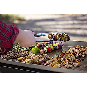 Pit Boss Grills Soft Touch BBQ Tongs, Silver/Black, (67387)