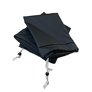 ( 2 Pack ) Multipurpose Extra Large Heavy Duty Nylon Laundry Storage Bag, size: 30" x 50", with Drawstring, Machine Washable, color: Black