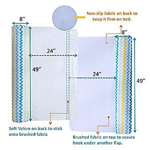 Bed Rail for Toddlers 2-Pack, CPSIA Certified - 50-Inch Long Inflatable Crib Bumpers for Home or Travel, Adjustable Toddler Bed Rails Guard Fits Twin, Full, Queen, King Size Bed Mattress