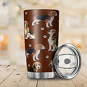 WmhrYpzhL Beagle Dog Travel Mug Dogs Coffee Cup Stainless Steel Insulation Tumbler with Lid For Home Office School Outdoor Gifts Beagle Dog-2