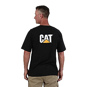 Caterpillar Men's Trademark T-Shirt (Regular and Big & Tall Sizes), Black, X Large