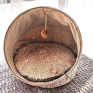 Zboro Pet Plush Pad Electric Heating Bed Cushion Warmer Mat Dogs USB Round Sleeping Pad 20-53585