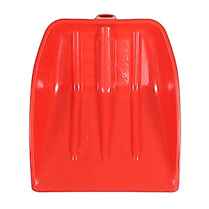 Emoshayoga Plastic Garden Shovel, Snow Shovel PP Red for Agriculture for Street Sweeper for Fallen Leaves(41 X 35cm / 16.1 X 13.8in)