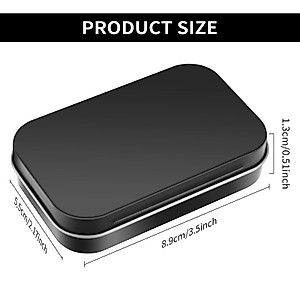 Ouligay Metal Rectangular Empty Hinged Tins Tin Containers Empty Metal Tins Box Small Empty Tins with Lids Rectangular Hinged Tins Mini Portable Box Containers for Storage Candies Jewelry Crafts