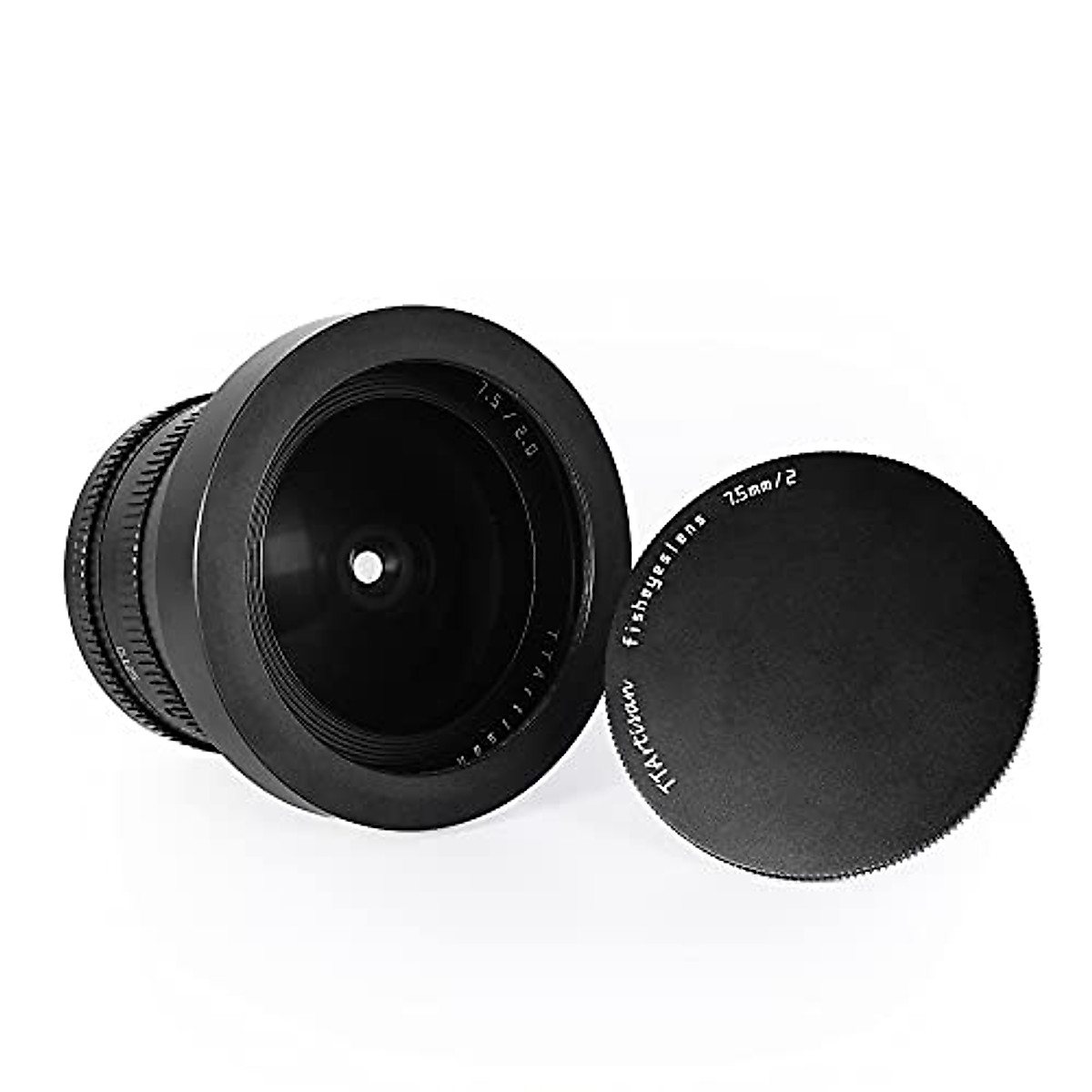 TTArtisan 7.5mm F2.0 APS-C Large Aperture Cameras Lens Fisheye Lens with ND 1000 Filter Compatible with Fuji X Mount Camera X-A1, X-A10, X-A2, X-A3, X-A5, X-A7, X-M1, X-M2, X-H1, X-T1, X-T10, X-T2