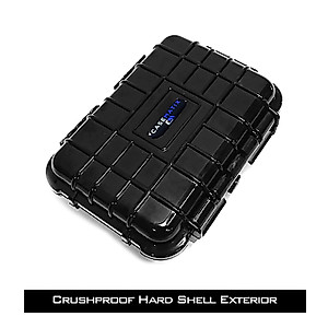 CASEMATIX Travel Case Compatible with GPS Garmin inReach Messenger Satellite Communicator and Accessories in a Rugged, Waterproof Shell, Includes Case Only with Custom Foam