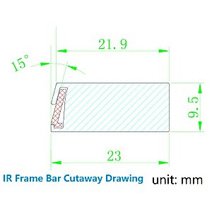 DeYoWo 55 Inch 10 Points Interactive Infrared IR Touch Screen Overlay Frame Free Driver, Design for Touch TV, Touch Monitor, Interactive White Board, Touch Kiosks and Digital Signage