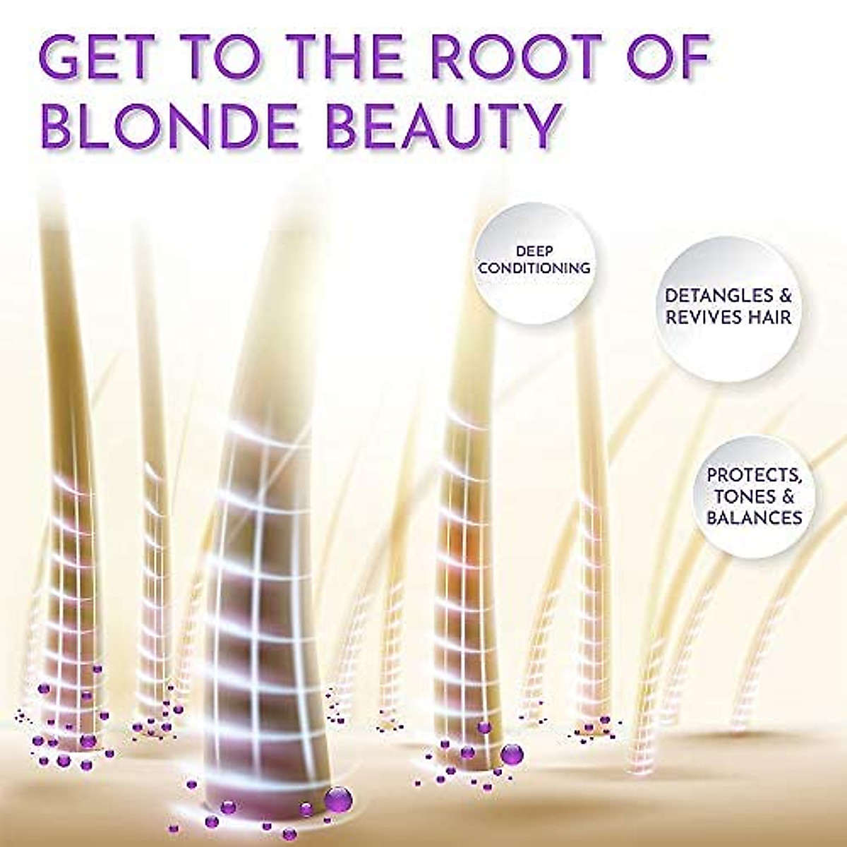 Artnaturals Purple Hair Mask for Blonde, Silver & Platinum Hair - Removes Yellow Brassy Color, Repairs Dry & Bleached Hair - Deep Conditioning Treatment Hair Moisturizer - Sulfate Free (8 Oz/226g)